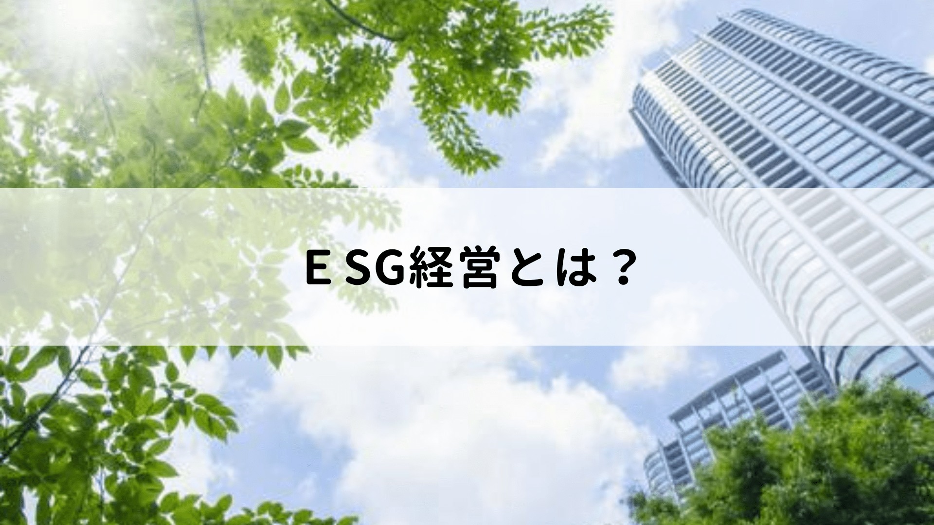 ESG経営とは？SDGsとの違いや経営のメリット、企業の取り組み事例を紹介